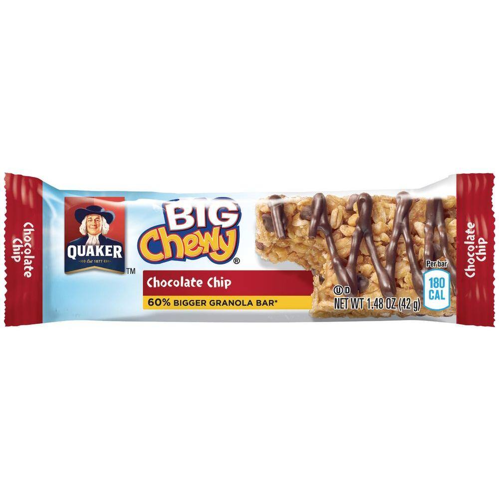 Quaker 1.48 oz. Chocolate Chip, Chewy Granola Bar 119023 - The Home Depot