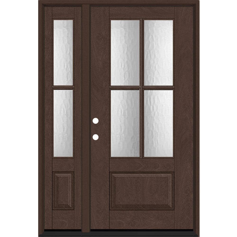 Steves & Sons Regency 53 in. x 80 in. 3/4Lite 4SDL Oasis Deco Glass ...