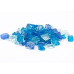 Margo Garden Products 1/2 in. 10 lb. Medium Chestnut Landscape Fire Glass DFG10-L06M