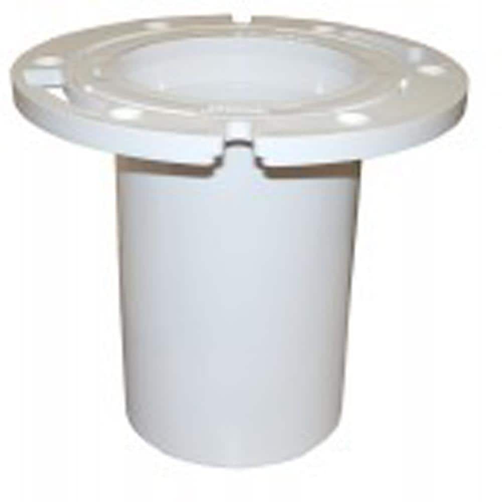 JONES STEPHENS 7 in. O.D. Plumbfit PVC Closet (Toilet) Flange with Adj ...