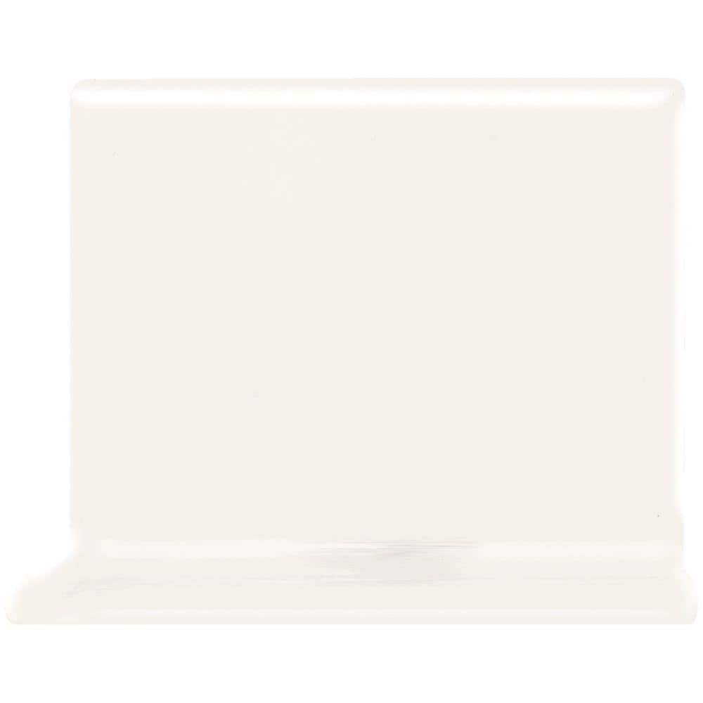 Semi Gloss 4-1/4 in. x 4-1/4 in. White Group 1 Colors Bullnose Cove Out ...
