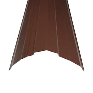Metal Sales 10.5 ft. x 14 in. Brown Steel Universal Ridge Cap HD4202312 ...