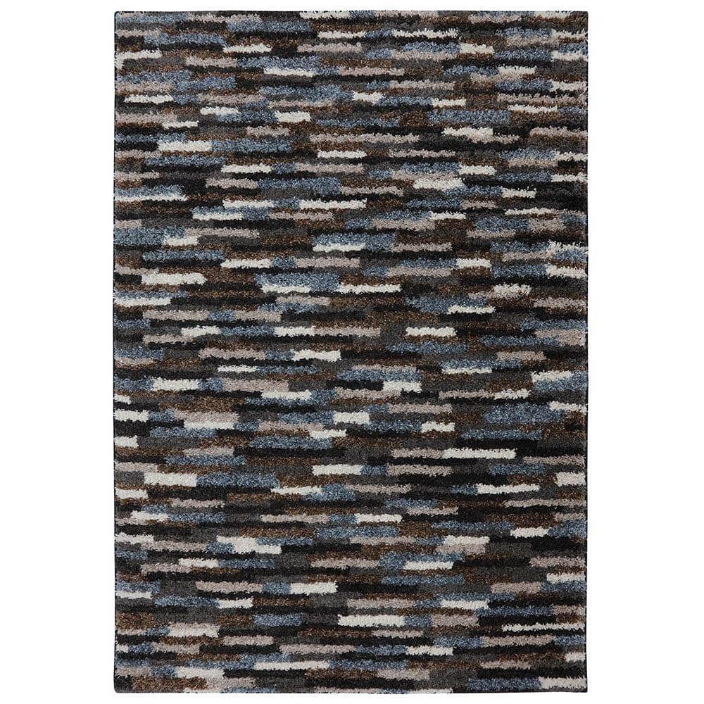 Mohawk Home Mesa Black 3 ft. x 6 ft. Shag Area Rug 428792 - The Home Depot