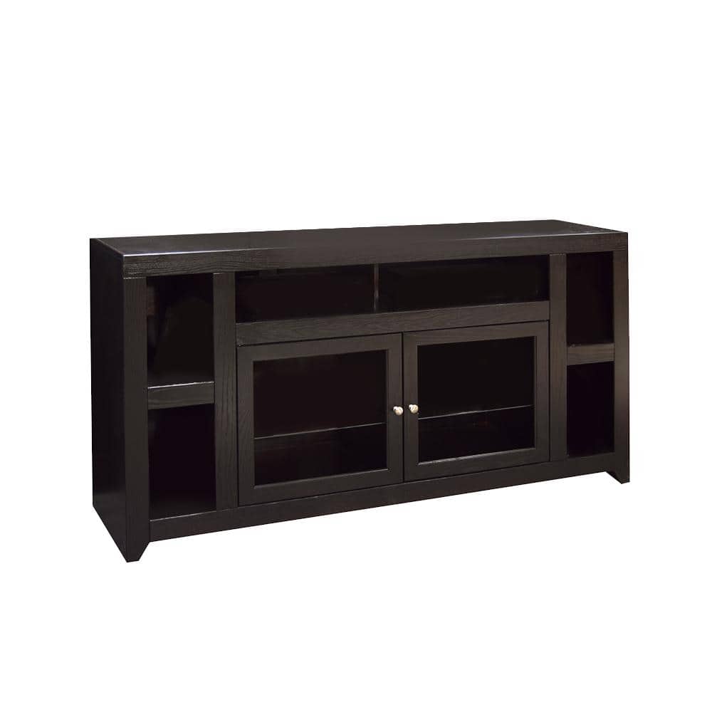 Bridgevine Home 85 in. Fully Assembled Mocha TV Stand, Fits TV's up to ...