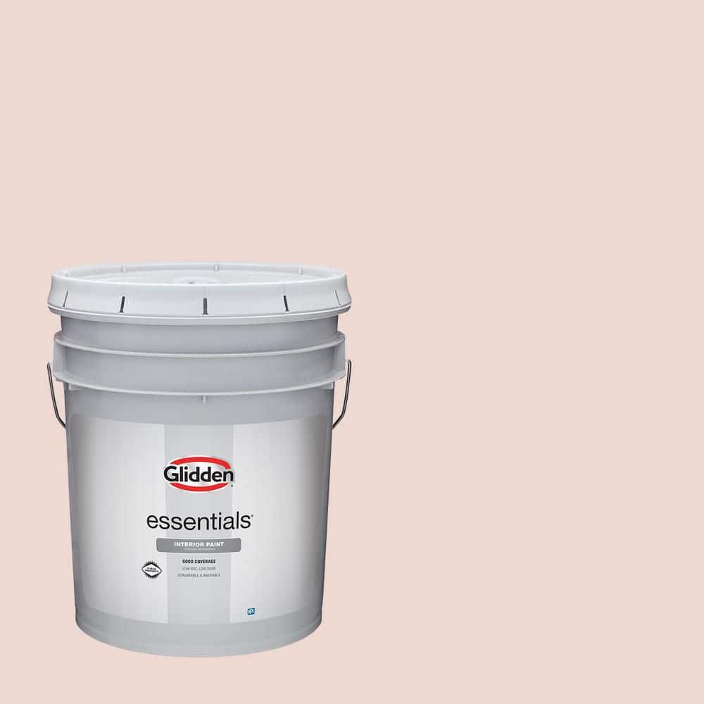 Glidden Essentials 5 gal. PPG1065-2 Fiesta Flat Interior Paint PPG1065 ...