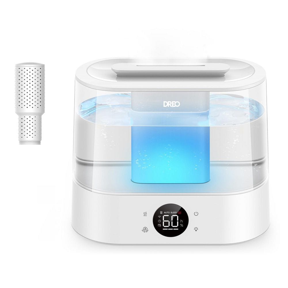 DREO 1.06 gal. Smart Cool Mist Humidifier for Large Room, 36H Runtime ...