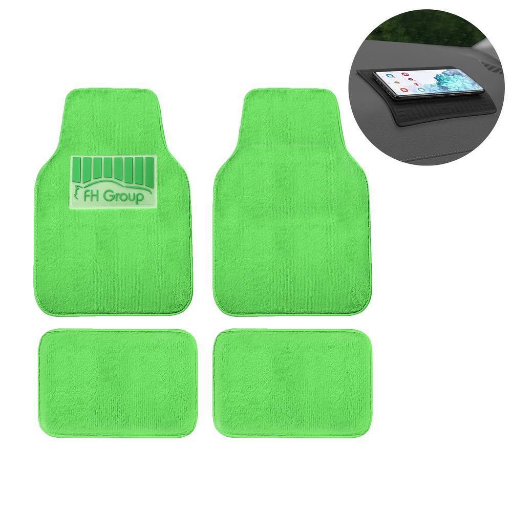 FH Group Doe16 Faux Rabbit Fur Non-Slip Floor Mats - Full Set ...