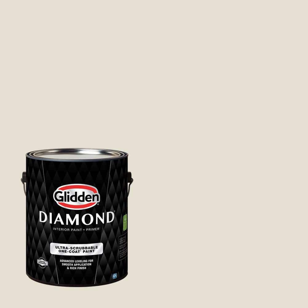 Glidden Diamond 1 gal. PPG1008-1 Focus Ultra-Flat Interior Paint with ...