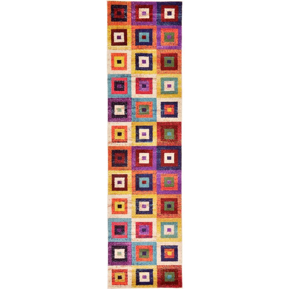 Unique Loom Estrella Demi Multi 2' 7 x 10' 0 Runner Rug 3122185 - The ...