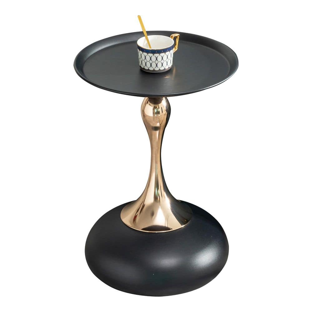 maocao hoom Small Round Side Table for Small Space, Cocktail Table ...