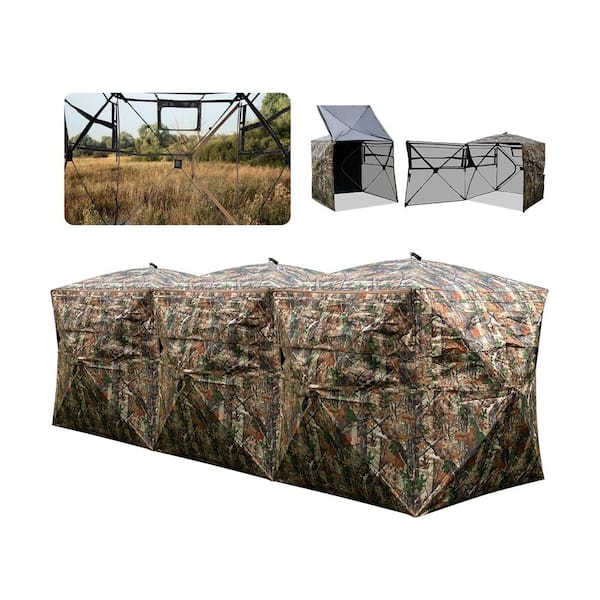 SKONYON 2-6 Person Side-by-Side Hunting Blinds Double One-way See ...