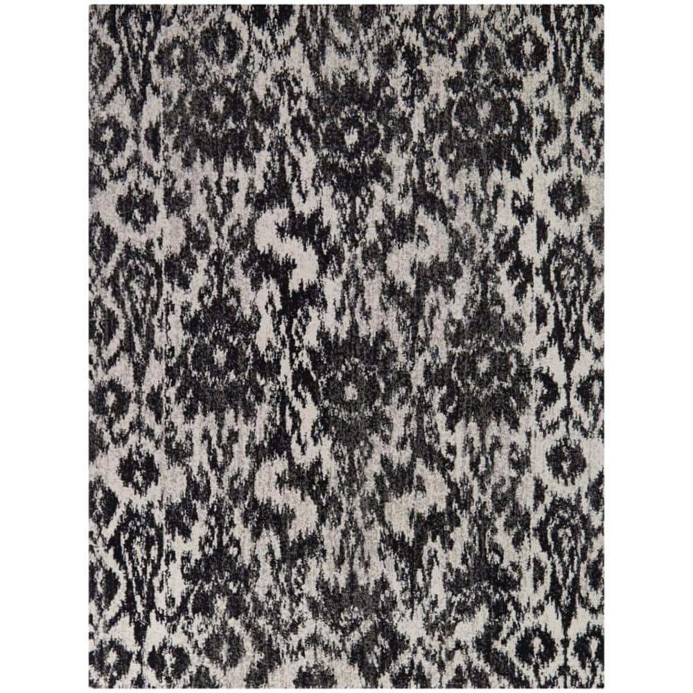 BALTA Carrasco Charcoal 5 ft. x 7 ft. Ikat Area Rug 3110946 - The Home ...