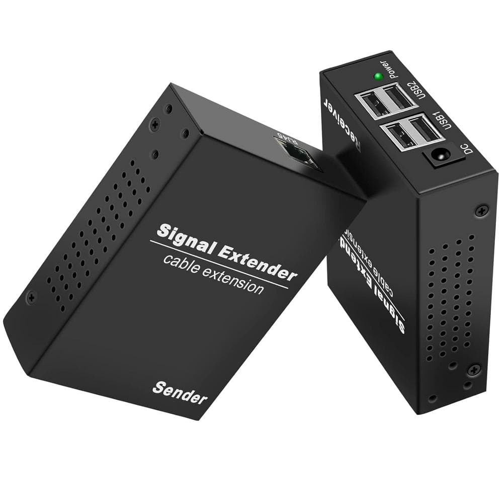 Yichuhaoxi USB Extender 4 USB 2.0 Ports, USB Ethernet Extender Over IP ...