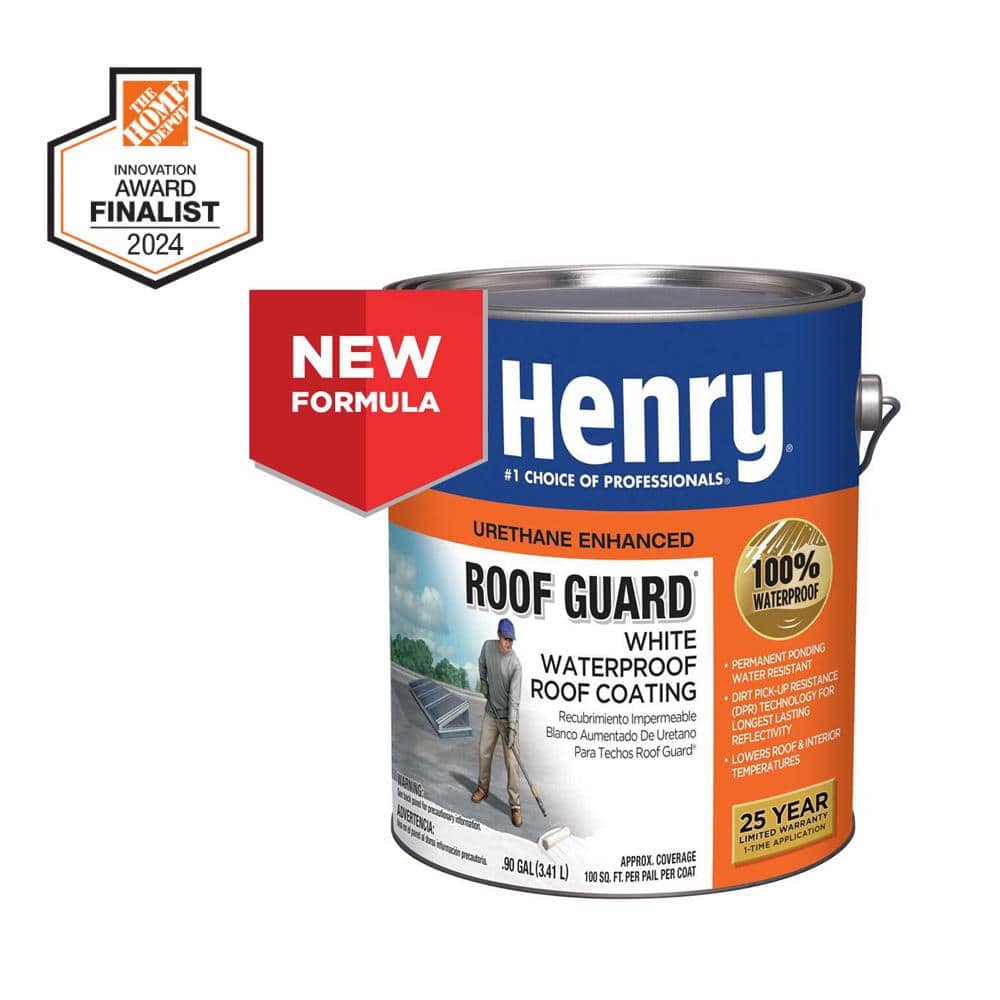 Henry 817 Roof Guard White Urethane Enhanced Acrylic Waterproof ...