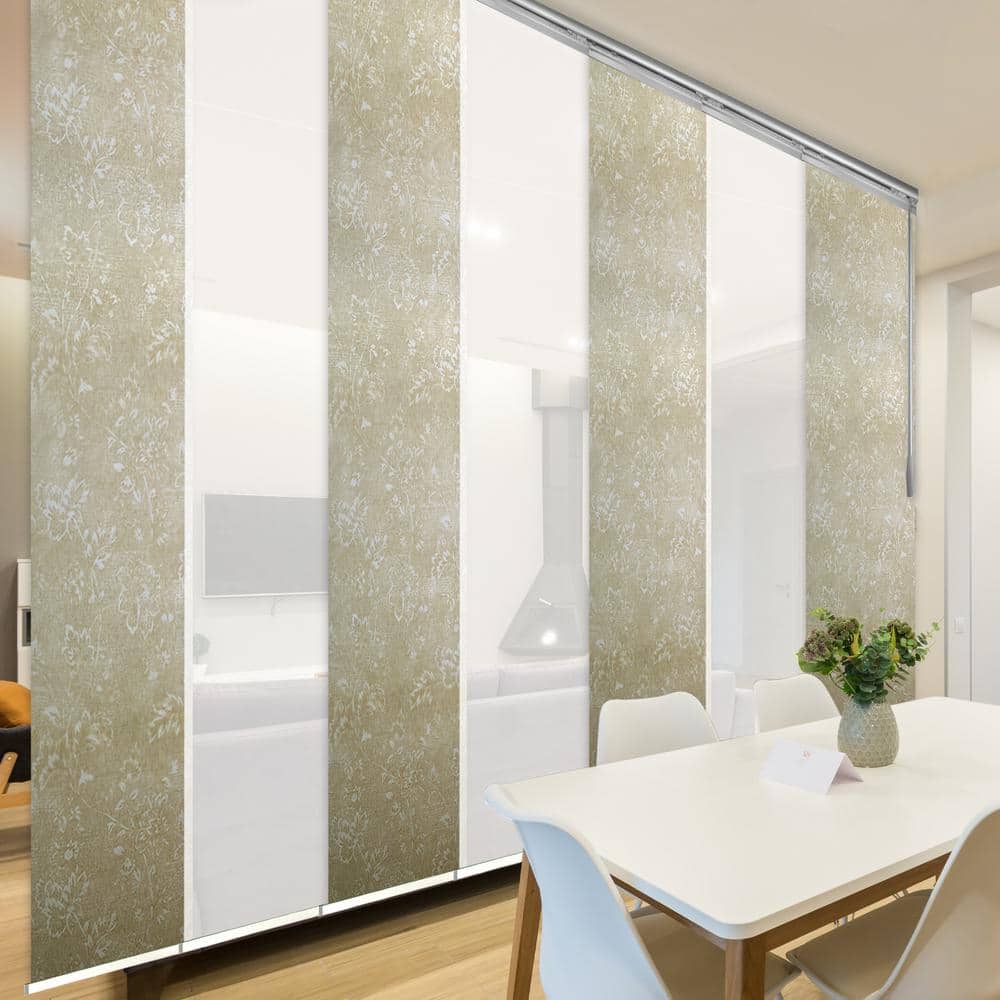 EMOH Sunlit Bloom 110 in. - 153 in. W x 94 in. L Adjustable 7- Panel ...