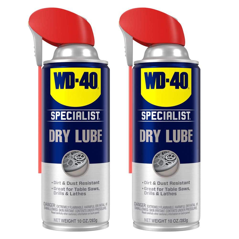 WD-40 SPECIALIST 10 oz. Dry Lube, Lubricant with Smart Straw Spray (2 ...