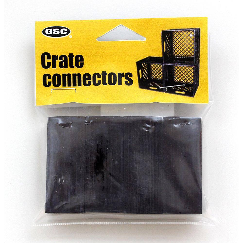 GSC Technologies 1.88 in. x 0.75 in. x 0.5 in. Black Milk Crate ...