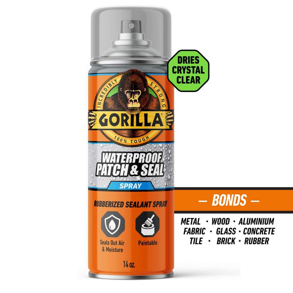 Reviews for Gorilla 14 oz. Waterproof Patch and Seal Spray Clear (6 ...