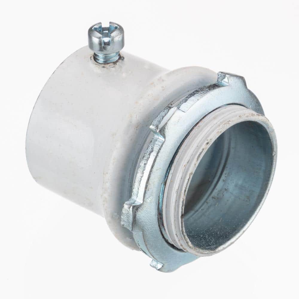 BRIDGEPORT 3/4 in. Color Coded White EMT Connectors (25-Pack) 231-SW ...