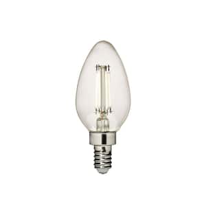 Generation Lighting 4-Watt Equivalent C11 Shape E12 Base Bright White (3000K) Dimmable Clear LED ...