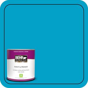 BEHR PREMIUM PLUS 5 gal. #P490-5 Yucatan Satin Enamel Low Odor Interior ...