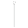 Delta Classic Series Lift Rod and Finial in Stainless RP6146SS - The ...