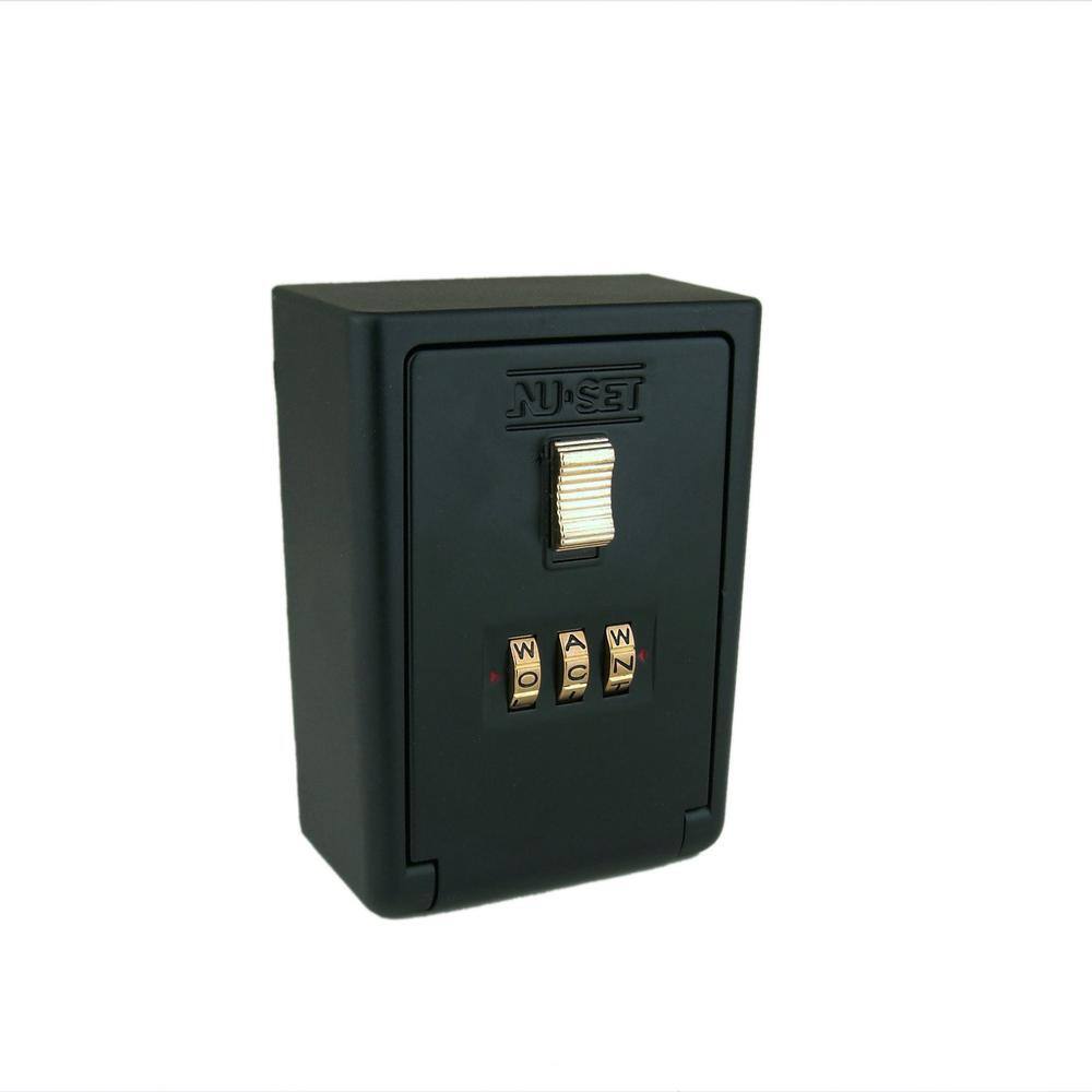 NUSET 3 Letter Alpha Combination Lock Box, Wall Mount 2051-3 - The Home ...