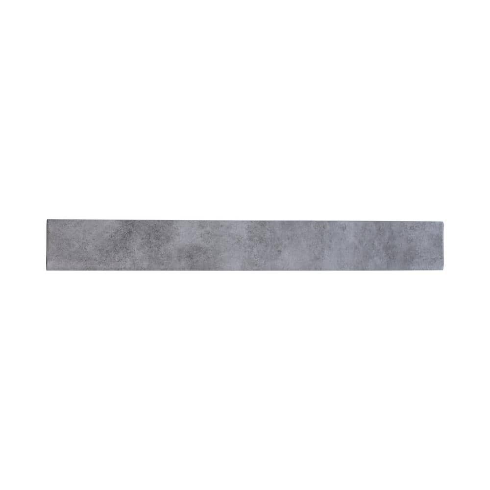 MSI Lismori Grigio Bullnose 3 in. x 24 in. Matte Ceramic Wall Tile (0.5 ...