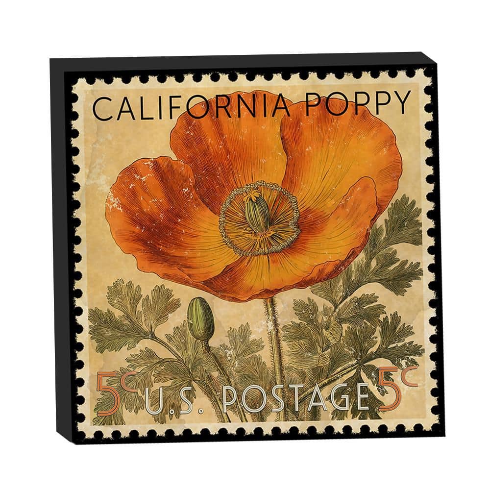 VENICE BEACH Collections California State Flower Poppy Postage Stamp by ...