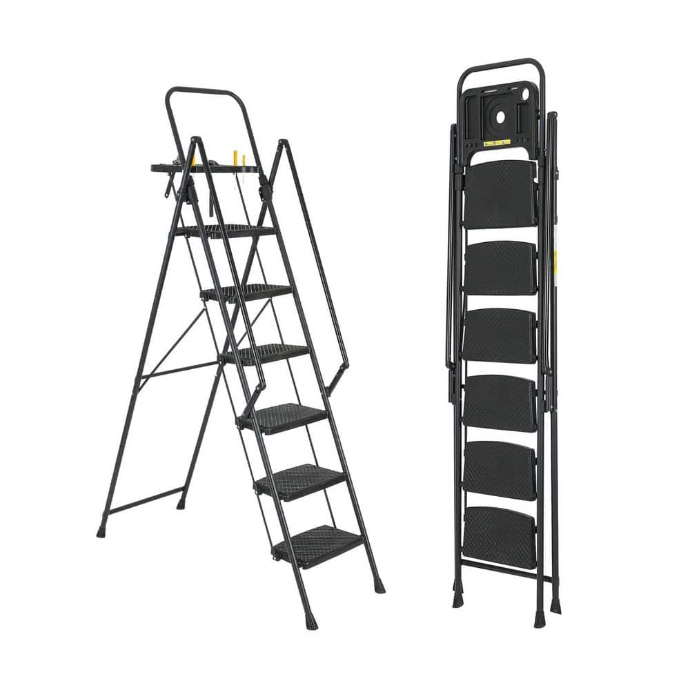 maocao hoom 6-Step, 6 ft. Reach Steel Lightweight Portable Foldable ...