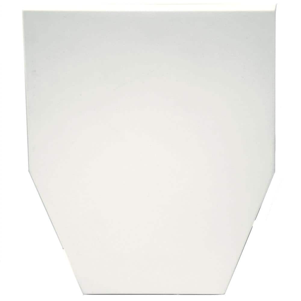 Builders Edge 9 in. Classic Dentil Window Header Keystone in 123 White ...