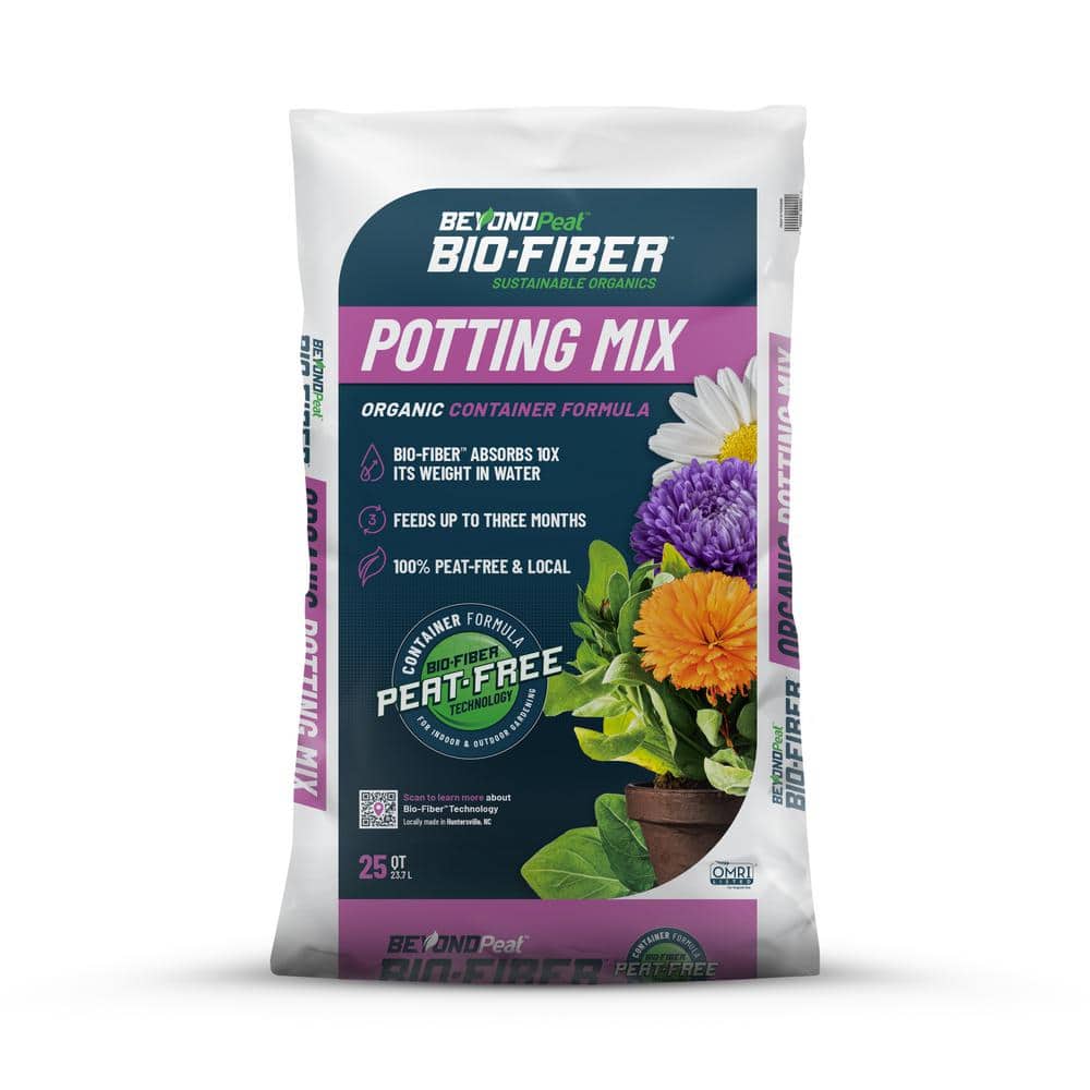 BEYONDPEAT 25 qt. Organic All-Purpose Potting Soil BP 31725 - The Home ...