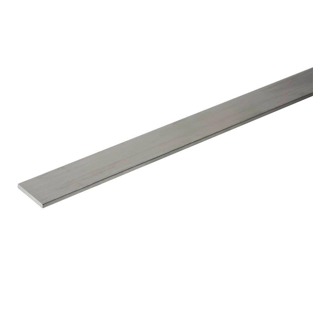 Everbilt 1-1/2 in. x 48 in. Aluminum Flat Bar with 1/8 in. Thick 45160 - The Home Depot