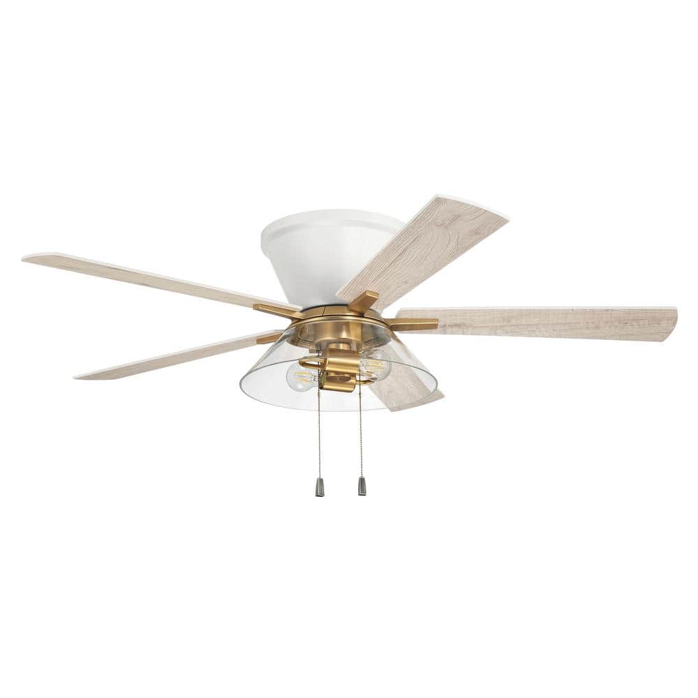 CRAFTMADE Insight 52 in. Indoor 3 Speed Reversible Motor Hugger White ...