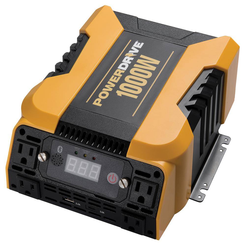 PowerDrive 1000-Watt Power Inverter with 4 AC, Dual port - Standard USB ...