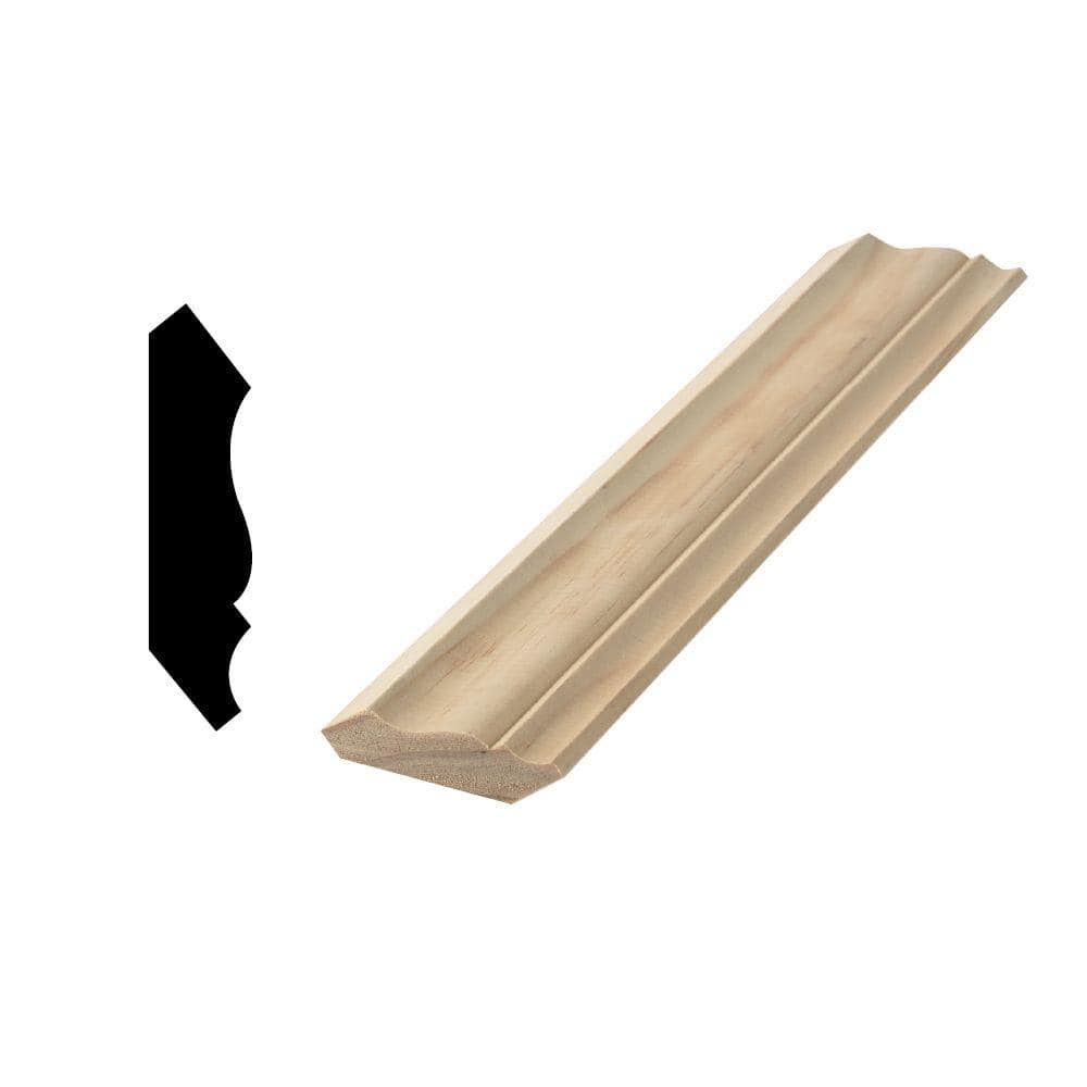 Woodgrain Millwork WM 54 9/16 in. x 2-1/4 in. x 96 in. Solid Pine Wood ...