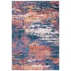 SAFAVIEH Evoke Navy/Orange 5 ft. x 8 ft. Solid Area Rug EVK272N-5 - The ...