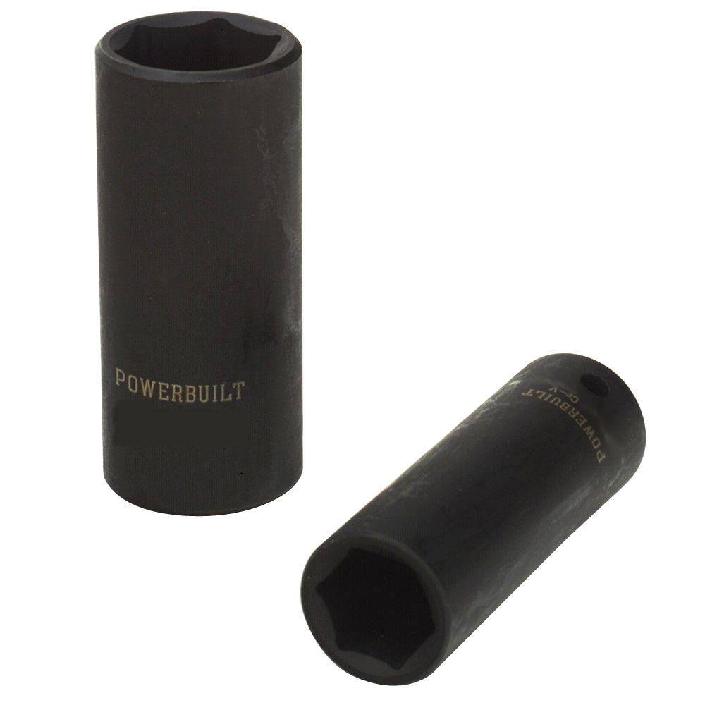 Powerbuilt 0.74 in. x 0.83 in. and 3/4 in. x 13/16 in. Flip Socket Set ...