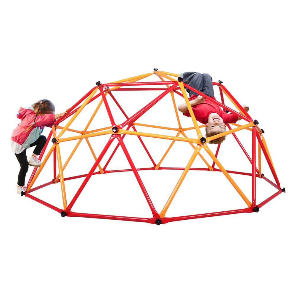 Nyeekoy 7 ft. Geometric Dome Climber, Outdoor Climbing Dome Toys Jungle ...