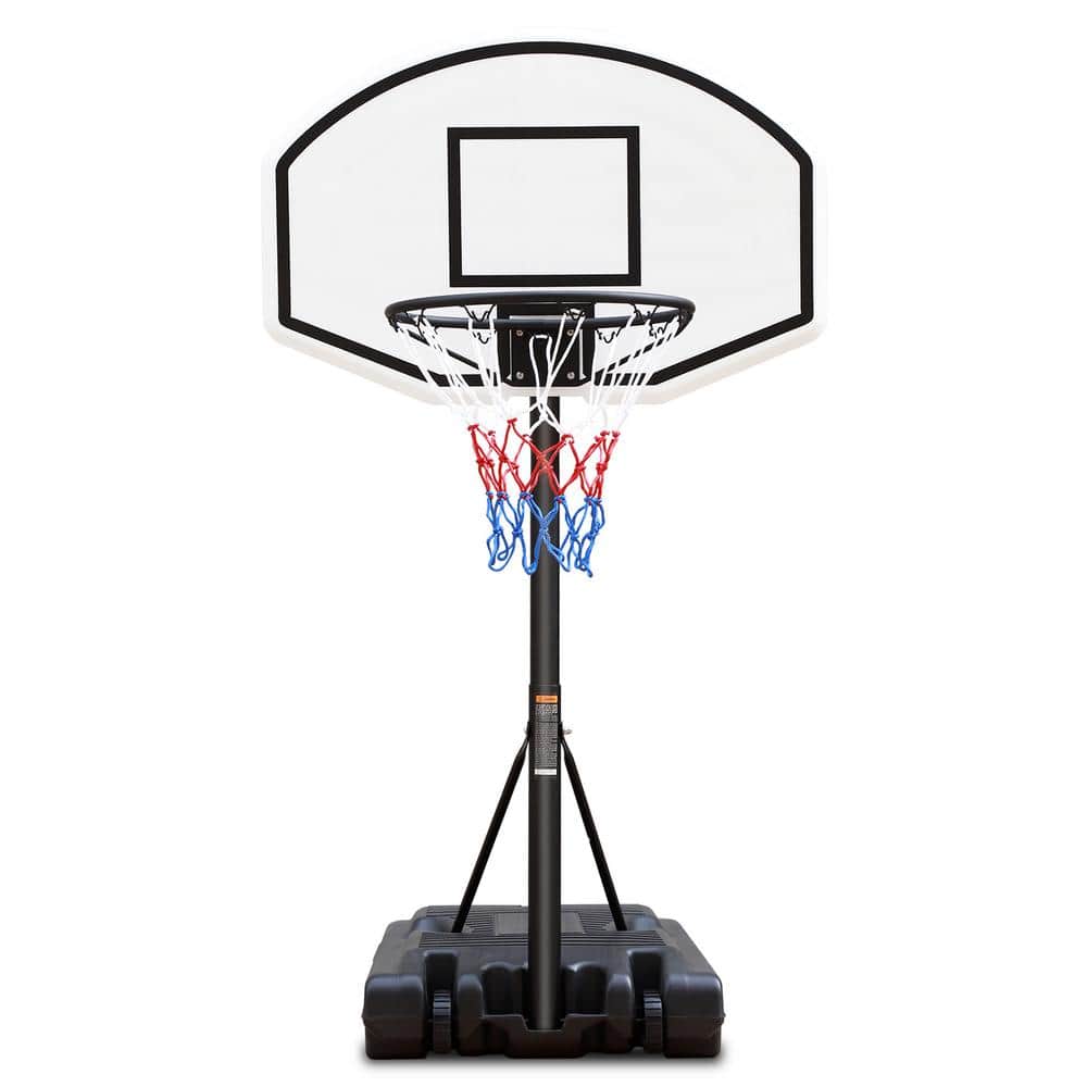 Xzkai 3.1 ft. to 4.7 ft. Portable Basketball Hoop Goal Basketball Stand ...