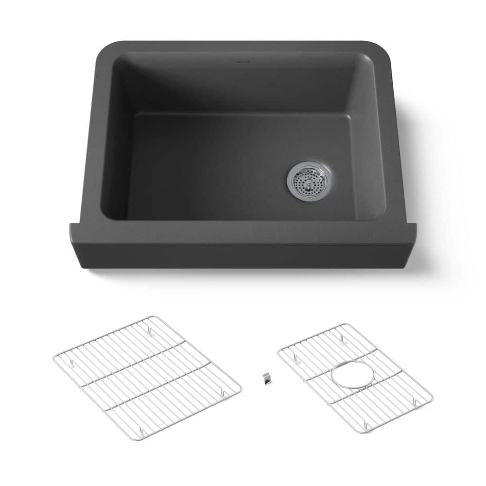 KOHLER Cairn Granite Composite 29 .75 in. Single Bowl Undermount ...