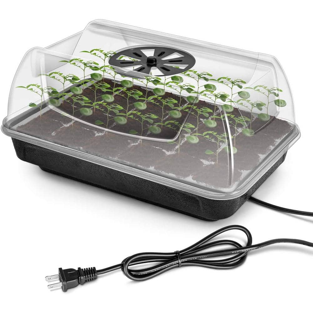 ITOPFOX Black, Transparent Heating Seed Starter Germination Kit ...