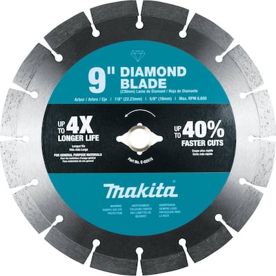 Makita 9 in. Diamond Blade, Turbo, General Purpose E-02559