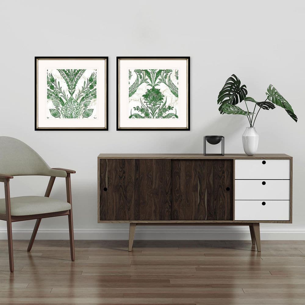Paragon Kelly Ikat by Inspire Studio 2 Piece Framed Giclee Nature Art ...
