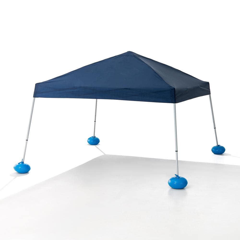Sunjoy Navy 10 ft. x 10 ft. Steel and Aluminum Frame Floating Tent Pool ...