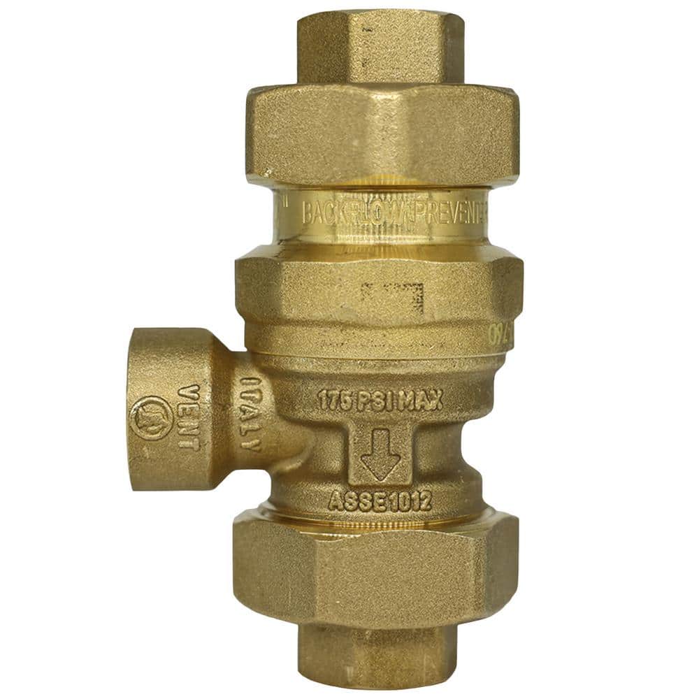 Wilkins 1/2 in. Bronze Dual Check Valve Backflow Preventer with ...