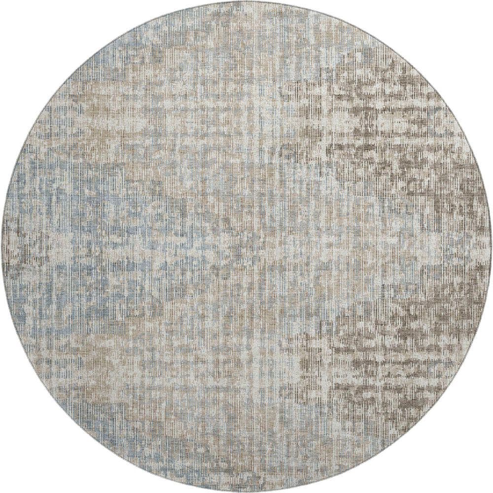 Addison Rugs Mayfield Premium Machine Washable Abstract AMF1996 Putty 8 ...