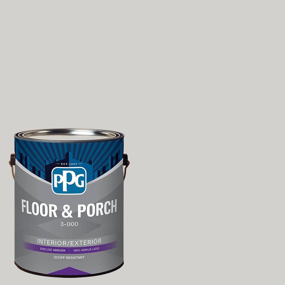 PPG 1 gal. PPG0995-2 Ancient Cloud Satin Interior/Exterior Floor and ...
