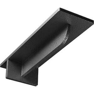 Ekena Millwork 3 in. x 0.25 in. x 12 in. Steel Hammered Silver Logan ...