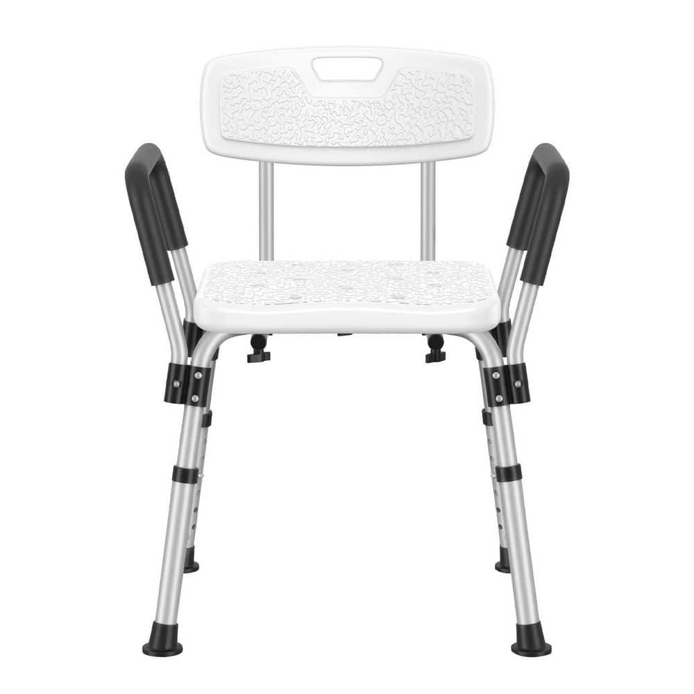 Lynzavix 18.5 in. W Freestanding Heavy Duty Adjustable Shower Chair ...